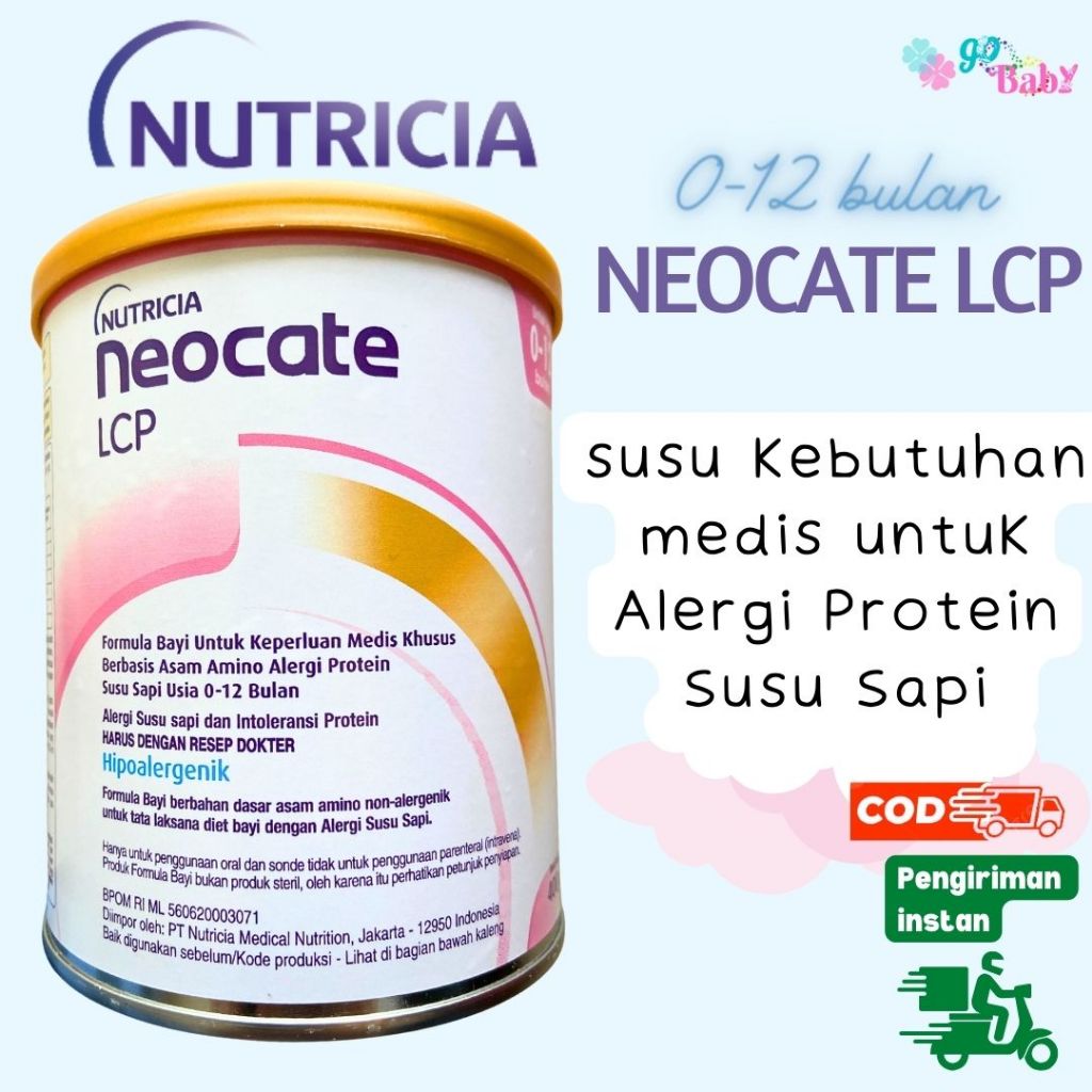 Jual SUSU NEOCATE LCP 0-12 BULAN - ASAM AMINO UNTUK ALERGI SUSU SAPI 0 ...