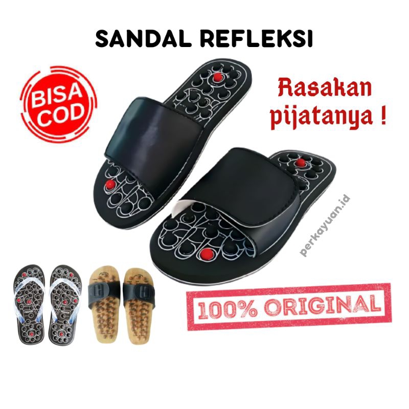 Jual BISA COD Sandal Kesehatan Refleksi Rematik Sendal Terapi Herbal ...