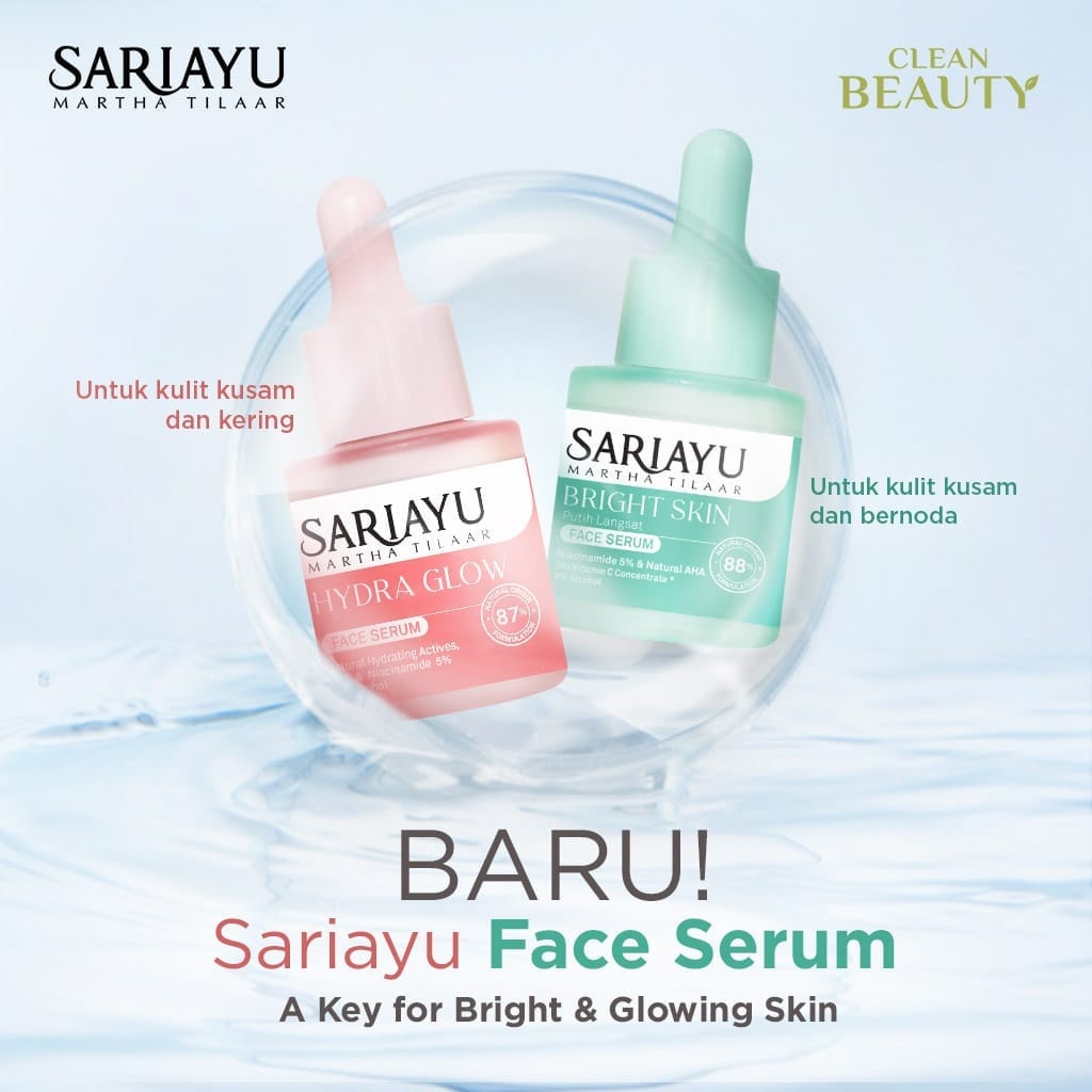 Jual Sari Ayu Face Serum Series 20ml Bright Skin Putih Langsat | Hydra Glow | Blemish Control ...