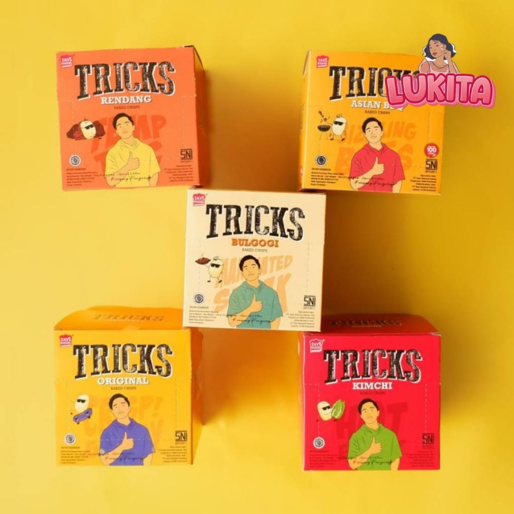 Jual TRICKS Biskuit Kentang Potato Baked Chips 60gr 1 Box ( 4 x 15gr ...