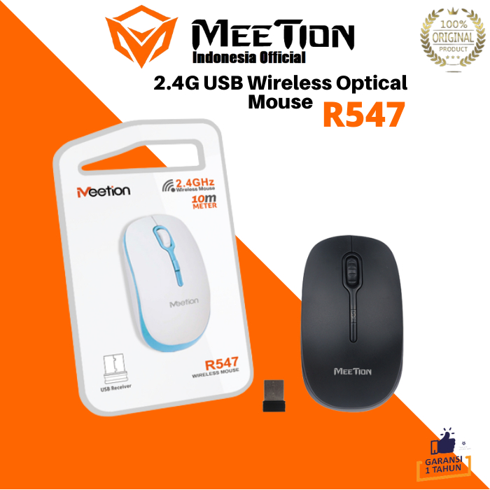 Jual MeeTion MT R547 Mouse Wireless Untuk Komputer Laptop 2.4G Windows ...