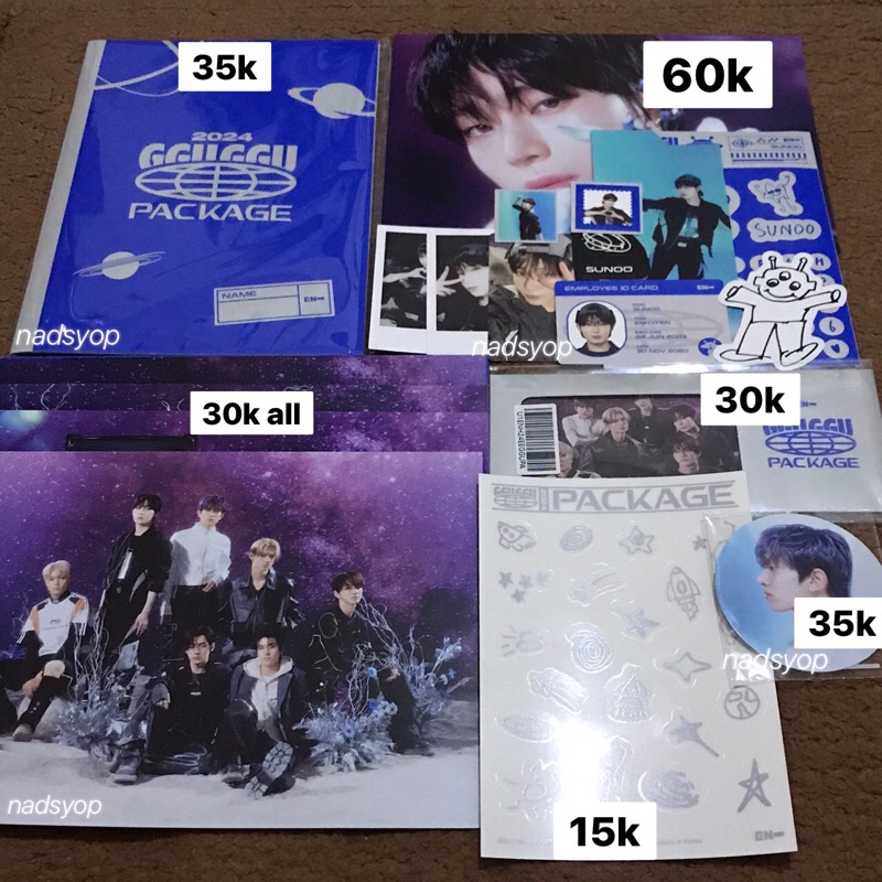 Jual Enhypen Official GguGgu Deco Package 2024 (notebook, post photo ...