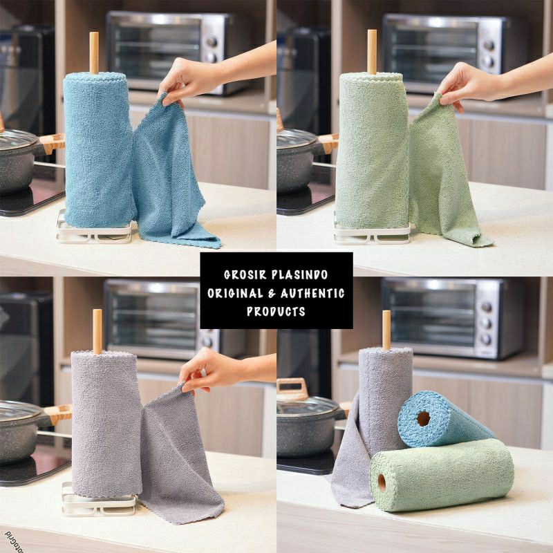 Jual Kain Lap Dapur Roll Microfiber Polyester Terry Tearline tebal isi ...