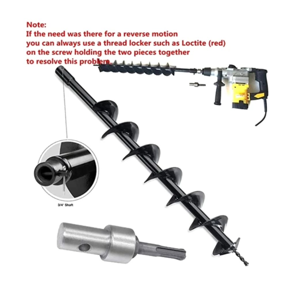 Jual Adaptor Rotary Hammer SDS Plus Auger Drill Bit Bor Gali Tanah ...
