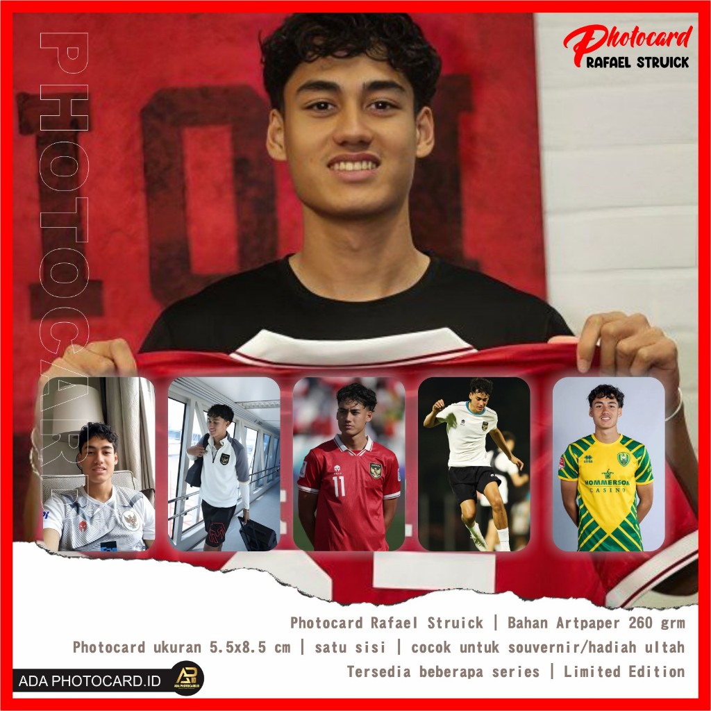 Jual Photocard Rafael Struick Timnas isi 100 Pcs Unofficial (Bonus ...