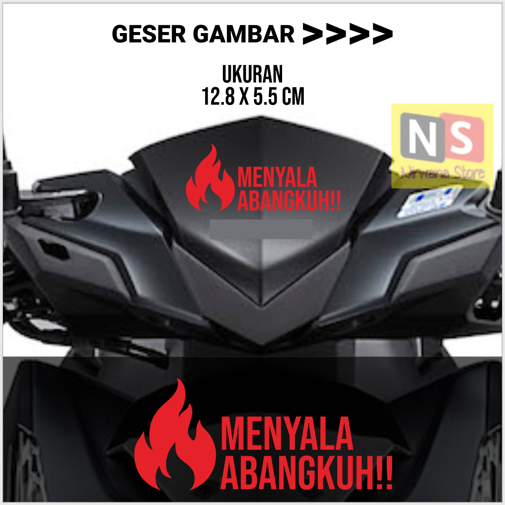 Jual Stiker Menyala Abangku Aksesoris Motor Bahan Reflective Bersinar ...
