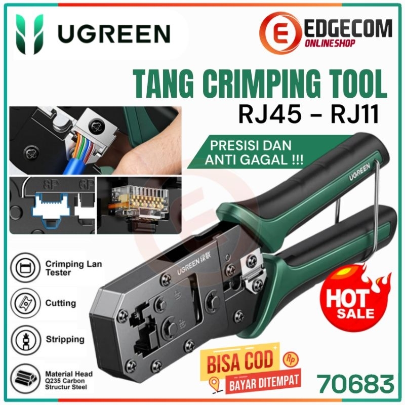 Jual UGREEN Tang Crimping Tool RJ45 RJ11 LAN Network Krimping ...