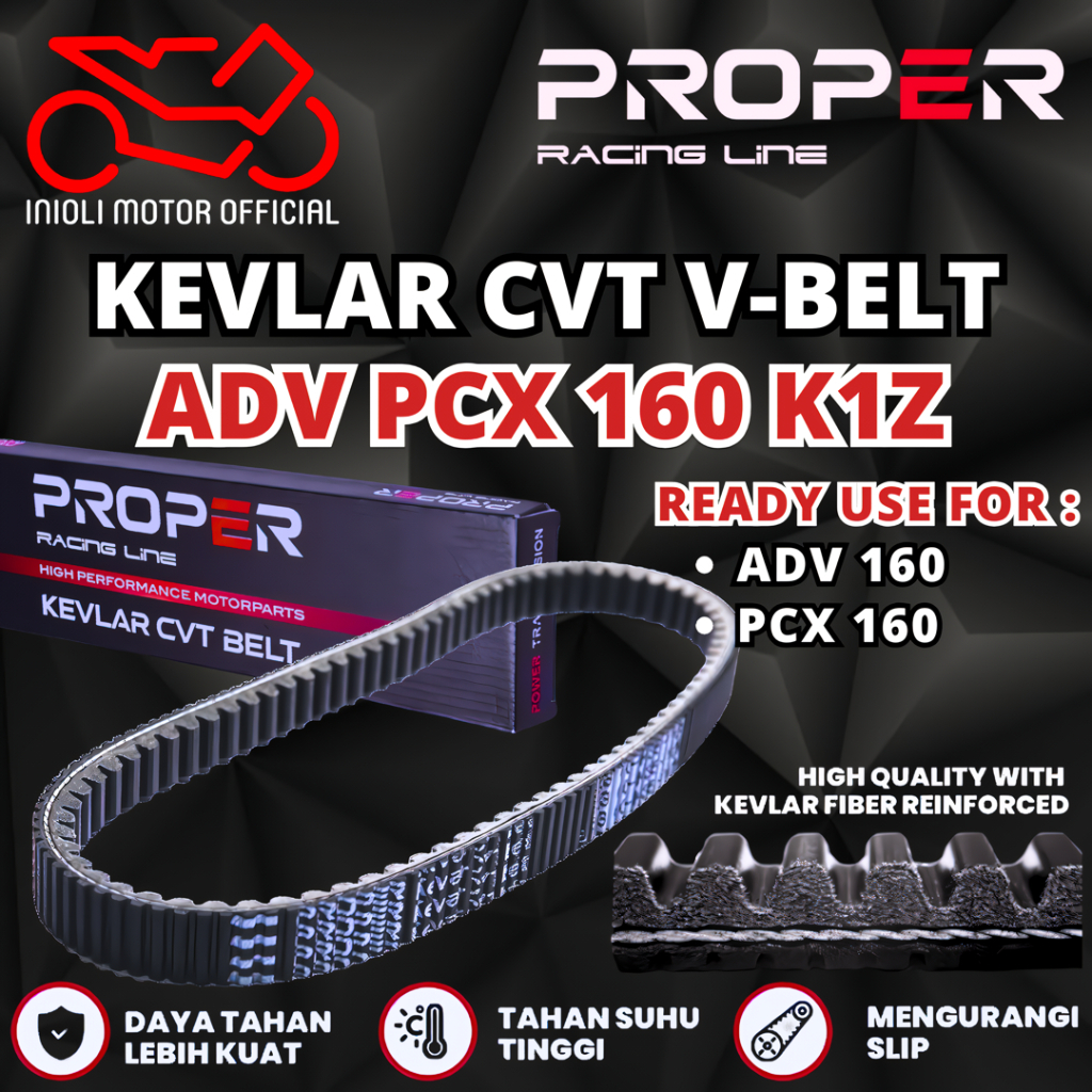 Jual VANBELT VBELT KEVLAR PROPER RACING LINE ADV PCX 160 K1Z BELT FANBELT VAN BELT RACING KEVLAR ...