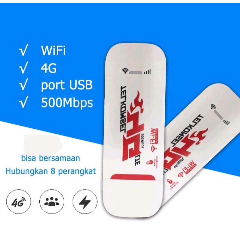 Jual Modem Wifi USB 4G Unlock All Operator 500 Mbps | Shopee Indonesia