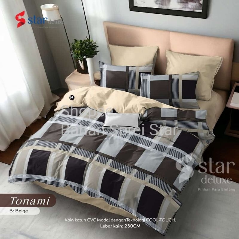 Jual Bahan Kain Sprei Star - Tonami | Shopee Indonesia