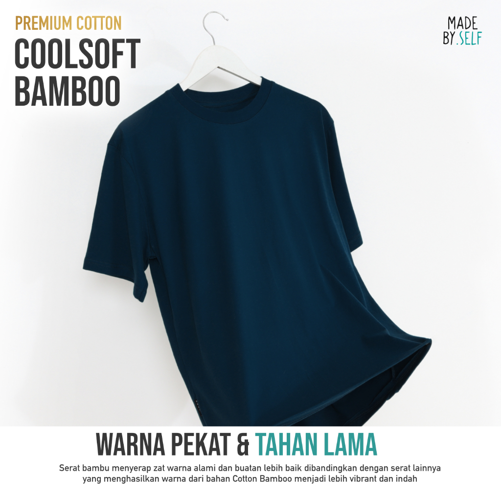 Jual Kaos Coolsoft Katun Bambu Tebal 24S / Cotton Bamboo Kaos Polos ...
