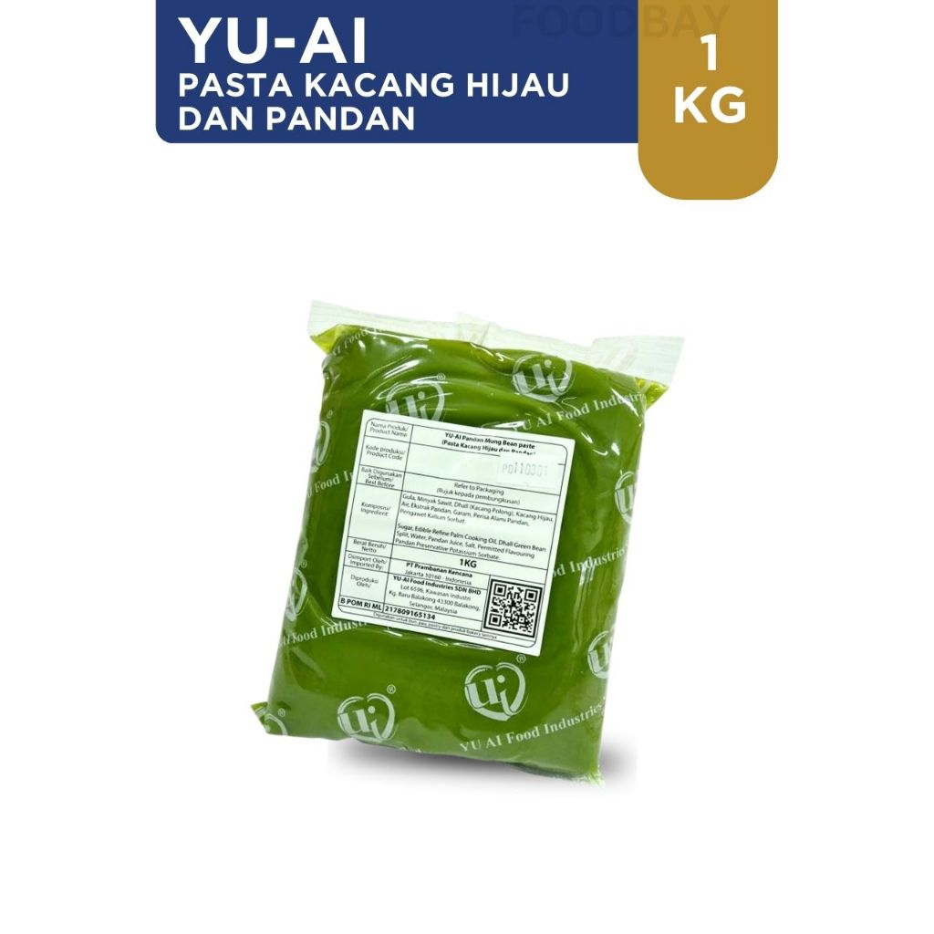 Jual YU AI yu-ai Pasta Filling Pandan mung bean pandan 1kg | Shopee ...