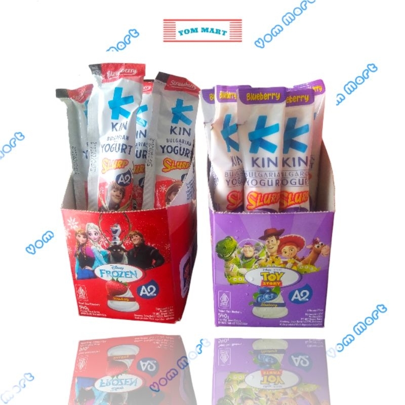 Jual KIN BULGARIAN YOGHURT SLURP RASA STRAWBERRY DAN BLUEBERRY | Shopee ...