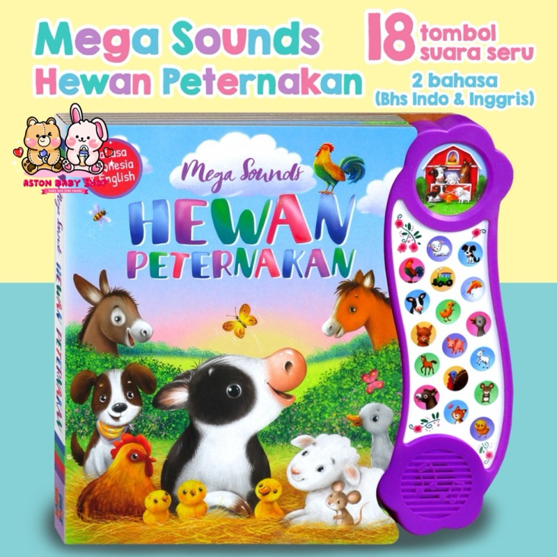 Jual Ginuk Ginuk Mega Sounds Hewan Peternakan / Sound Book / Buku Cerita Bersuara | Shopee Indonesia