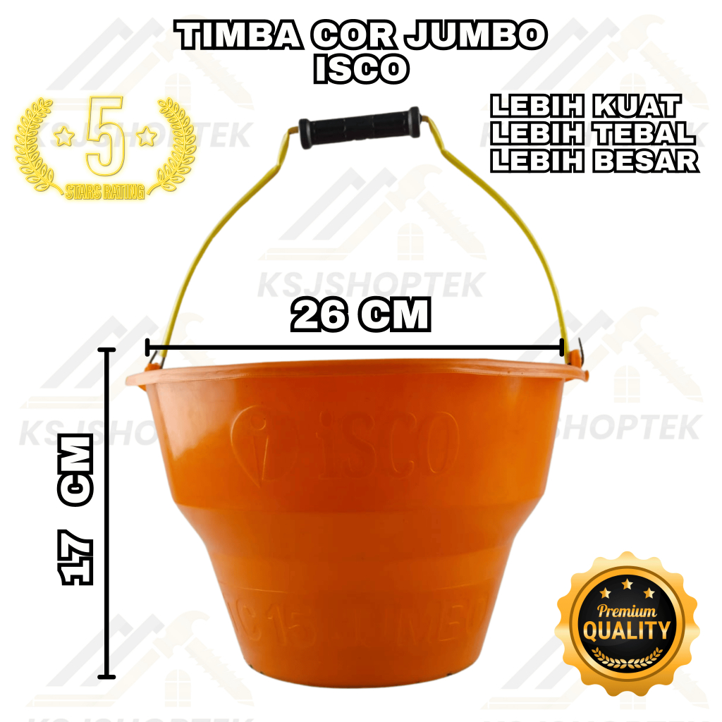 Jual Timba COR Jumbo ISCO TC 15 Jumbo Ember Cor Kaleng Tukang Bangunan ...
