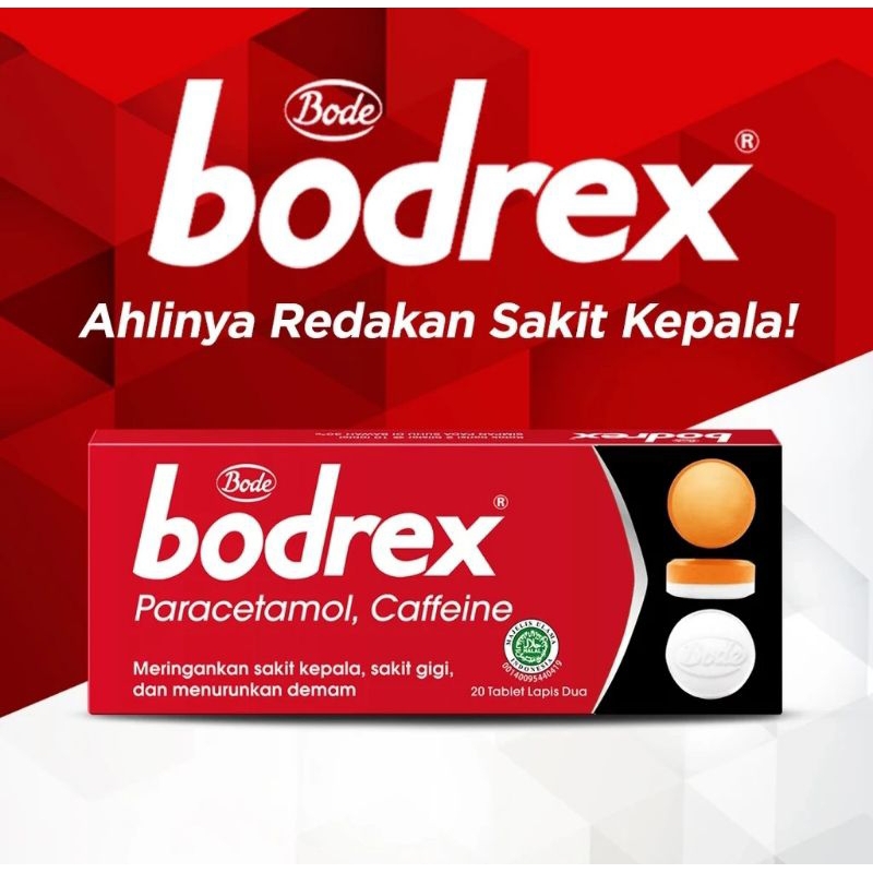 Jual Bodrex Tablet Sakit Kepala Box isi 20 Tablet | Shopee Indonesia