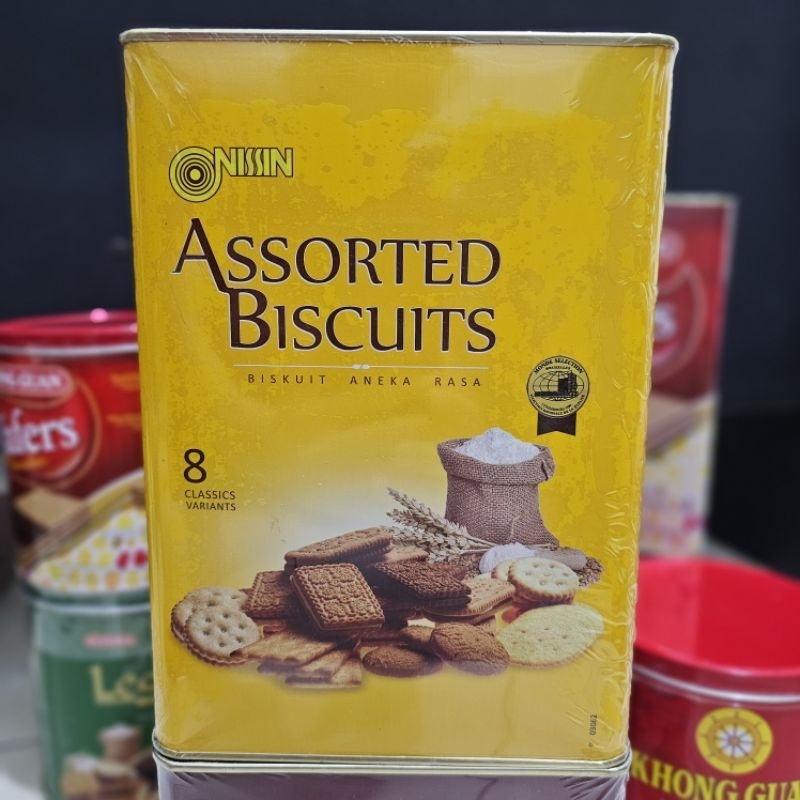 Jual NISSIN Assorted Biscuits Kaleng Segi | Nissin biskuit aneka rasa ...