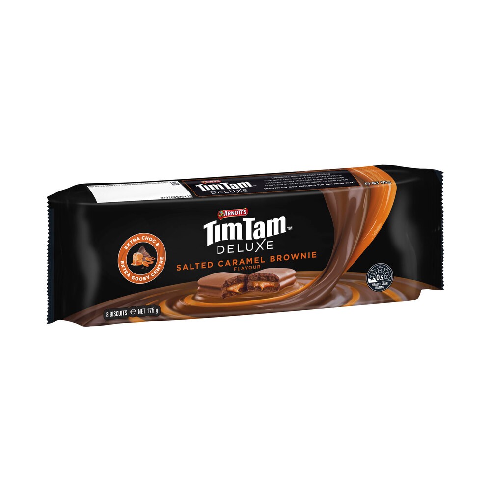 Jual Arnotts Tim Tam Deluxe Chocolate Biscuits Salted Caramel Brownie ...
