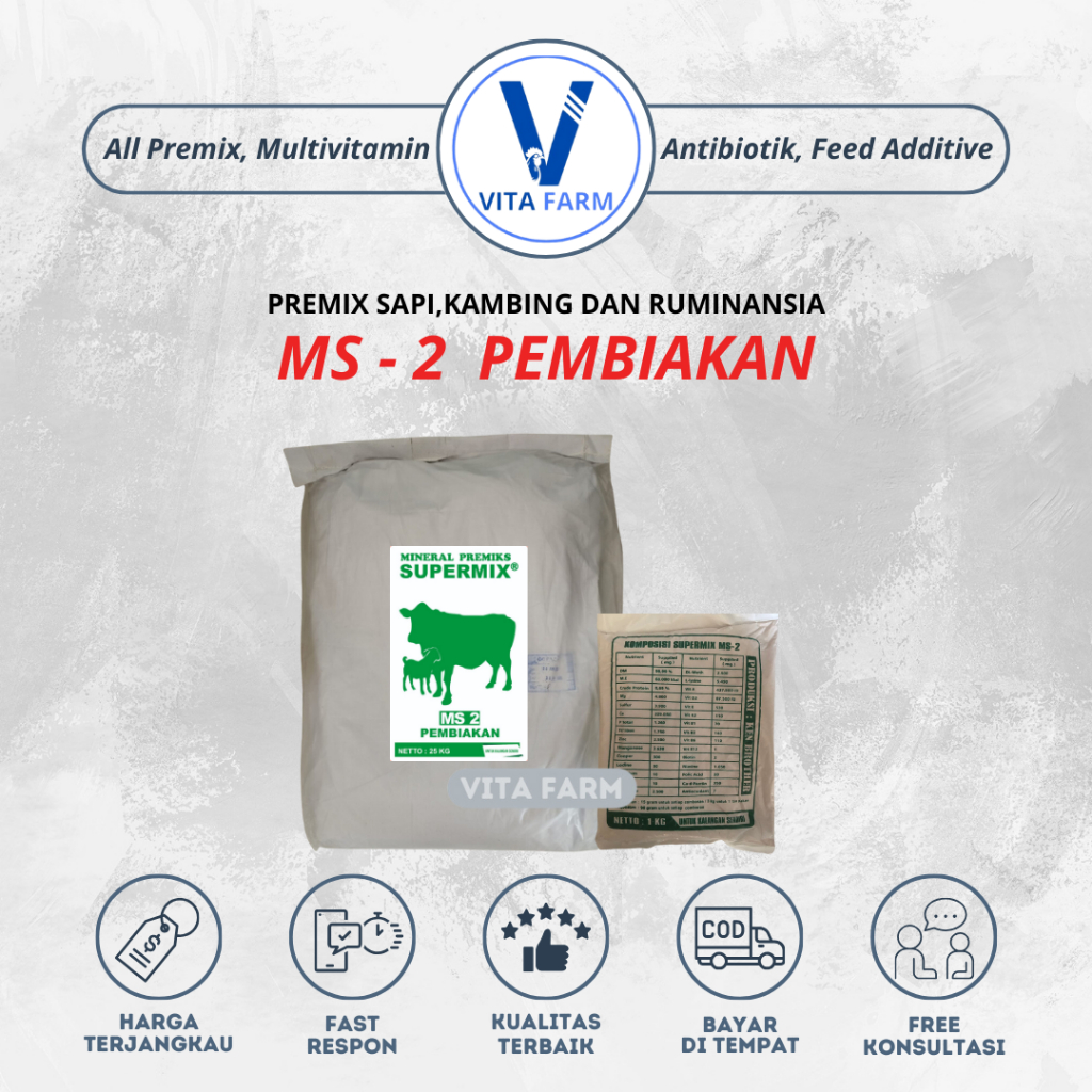 Jual PREMIX MINERAL SAPI SUPERMIX SAPI KAMBING DOMBA PREMIX PEMBIAKAN ...