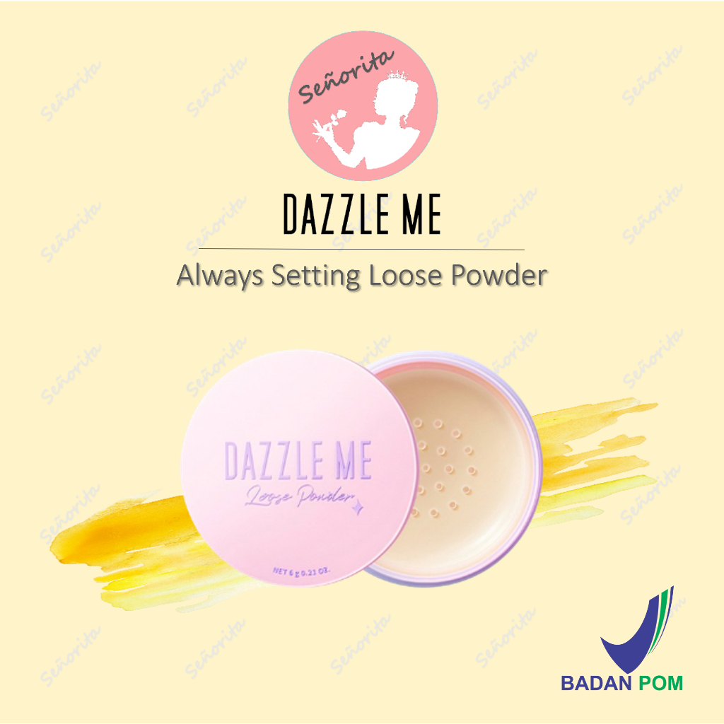 Jual DAZZLE ME Always Setting Loose Powder 6g | Shopee Indonesia