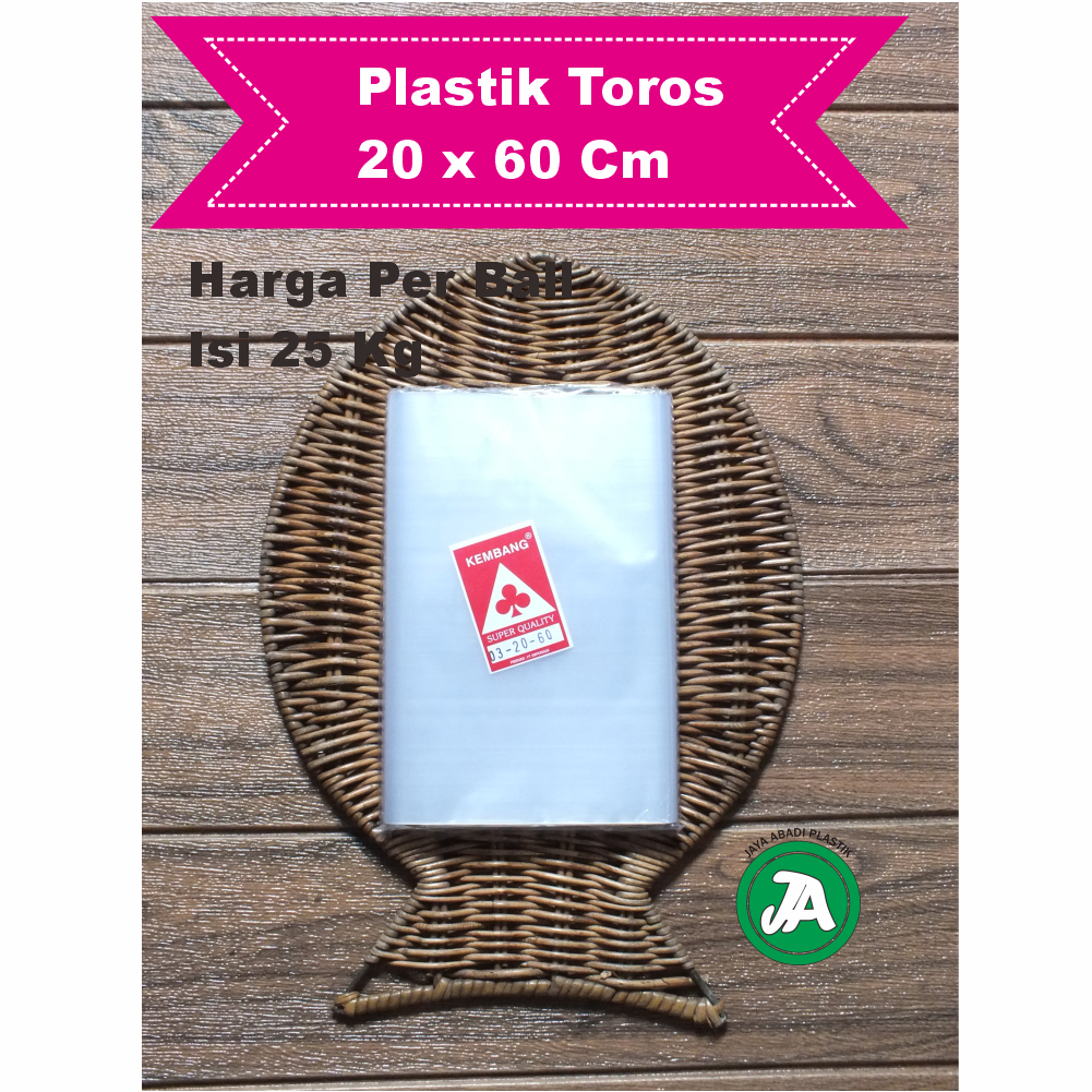 Jual Plastik Toros Panjang 20 x 60 Cm Plastik kerupuk Plastik Terompet ...