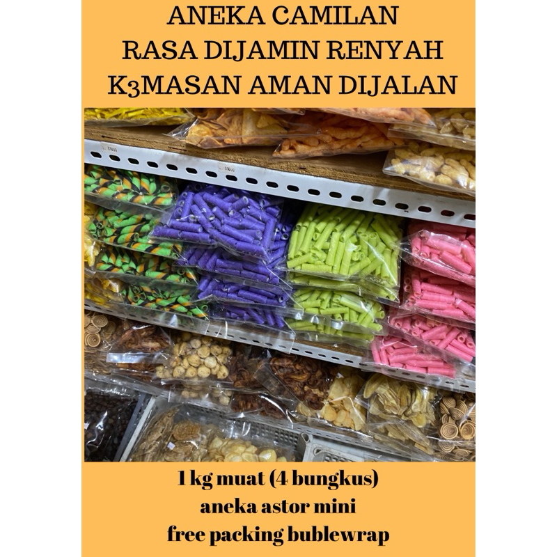Jual astor kiloan astor mini rasa pandan (packing box dan bublewrap ...