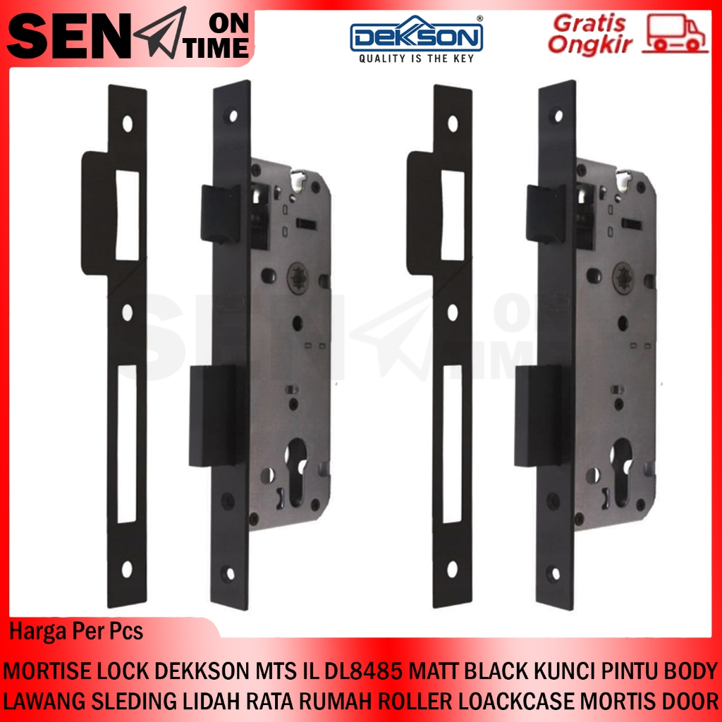 Jual MORTISE LOCK DEKKSON MTS IL DL8485 MATT BLACK KUNCI PINTU BODY ...