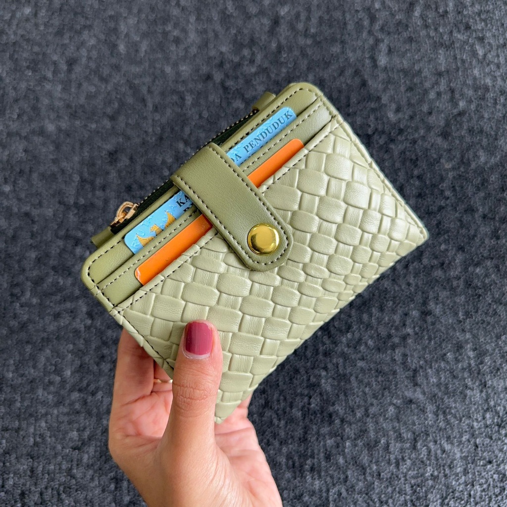 Jual OTG Dompet Wanita lipat motif Anyam Felian dan Sevica New arrival ...