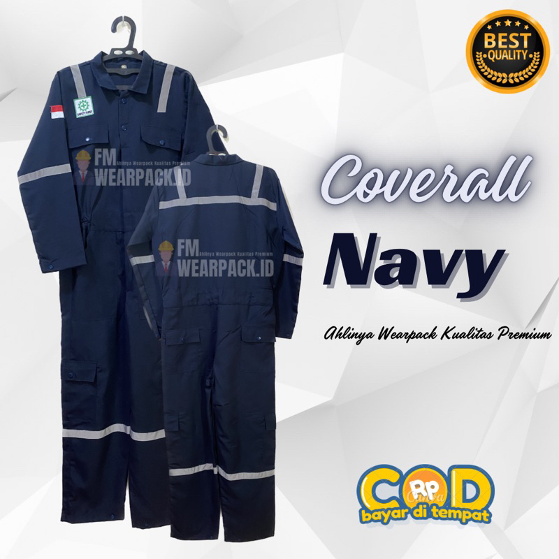 Jual GUDANG WEARPACK | COVERALL NAVY | BAJU PDL | WEARPACK TERUSAN ...