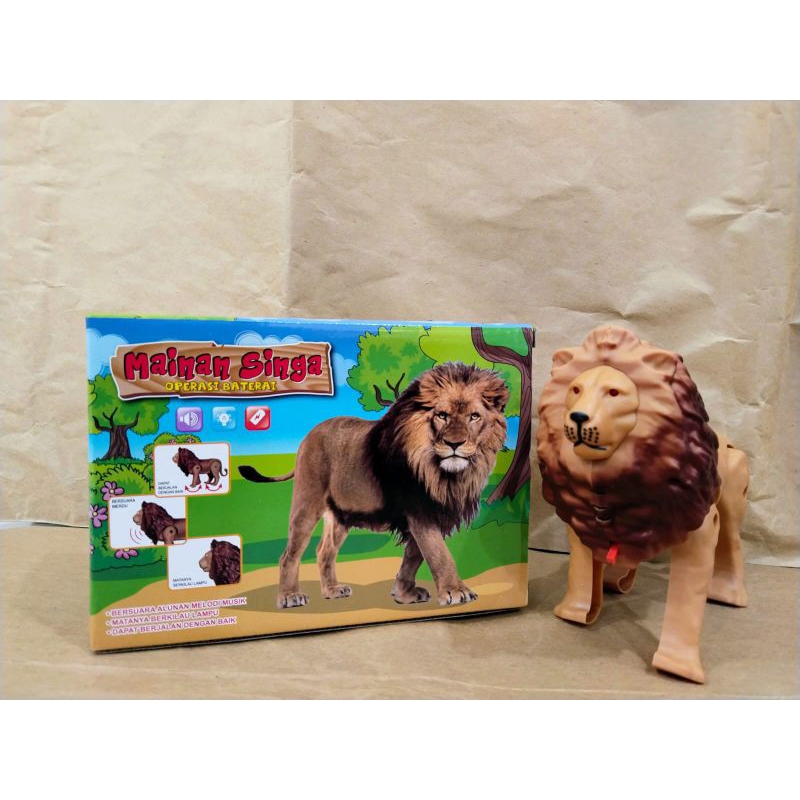 Jual Mainan Anak Singa Bisa Jalan Mata Nyala dan Bersuara B/O Kemasan ...