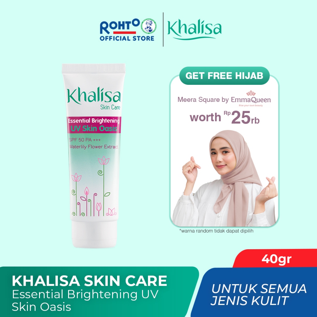 Jual Khalisa Essential Brightening UV Skin Oasis - 40gr (Brighten the ...
