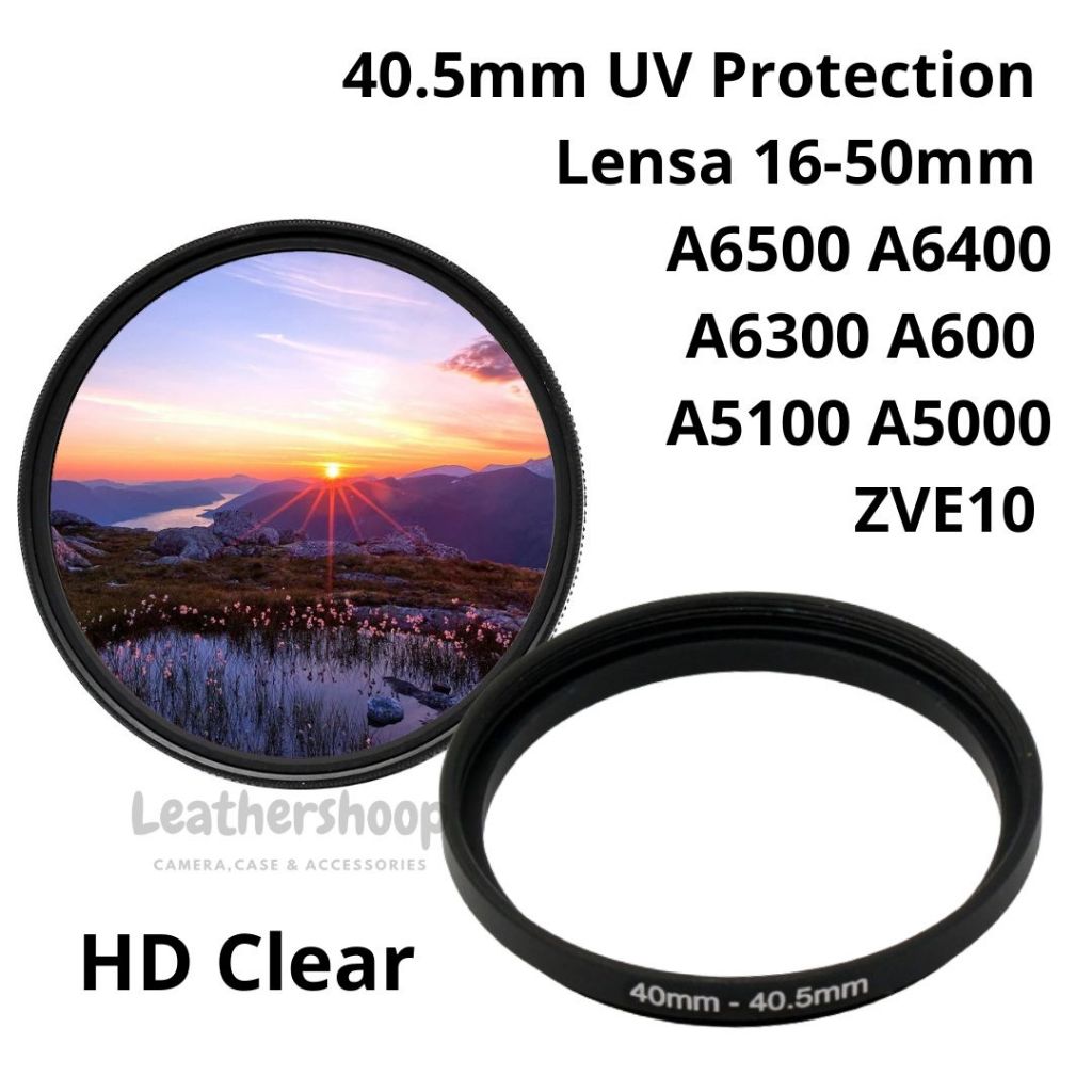 Jual UV Filter diameter 40,5mm Lensa 16-50mm Sony A6500 A6400 A6300 ...