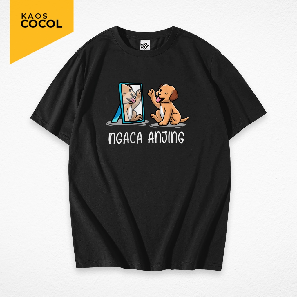 Jual Cocol Store - Kaos Lucu Desain Ngaca Anjing | Shopee Indonesia