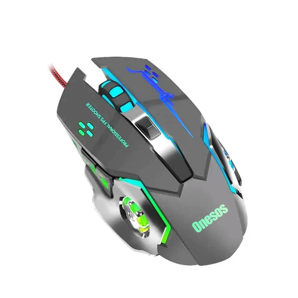 Jual OneSOS Mouse Gaming Kabel Silent Click dengan LED Otomatis SB 401 ...