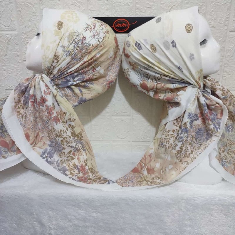 Jual Maryam Hijab Segi Empat Motif M001 | Shopee Indonesia