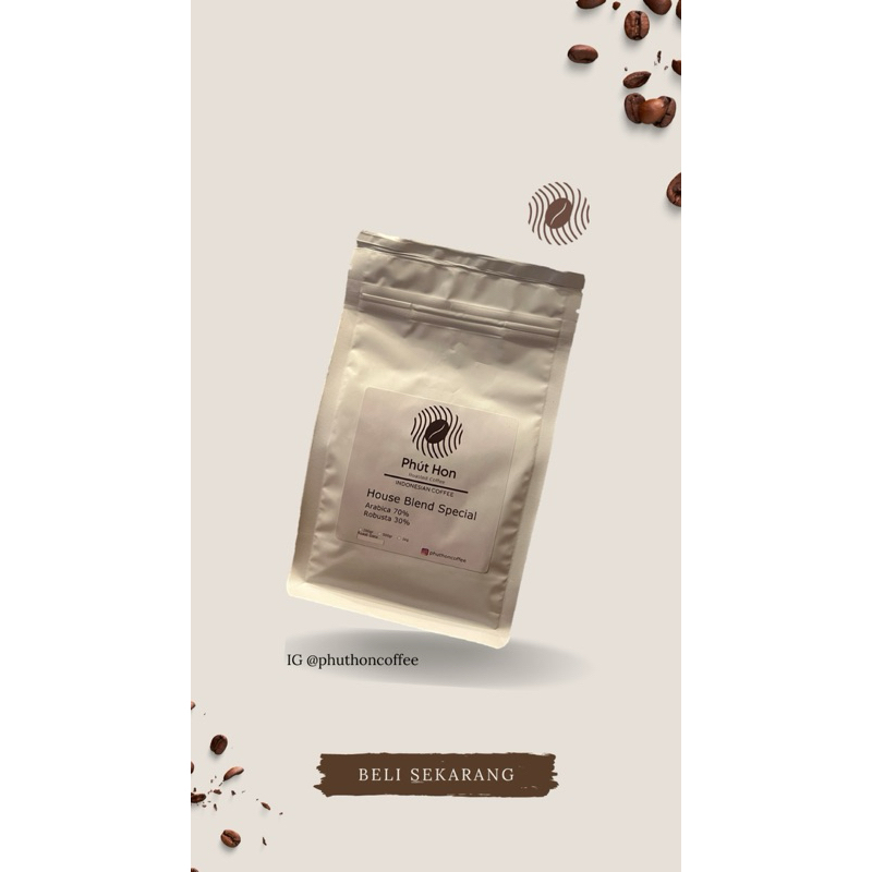 Jual Phut Hon Coffee House Bland Special Arabika 70% Robusta 30% 200gr | Shopee Indonesia