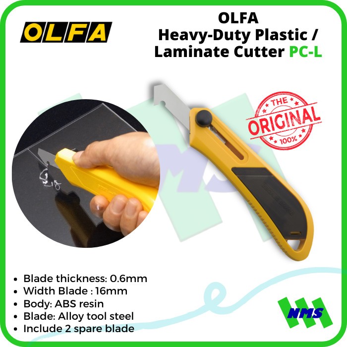 Jual Pemotong Akrilik OLFA PC-L Heavy Duty Plastic Laminate Acrylic Cutter Plastik | Shopee ...