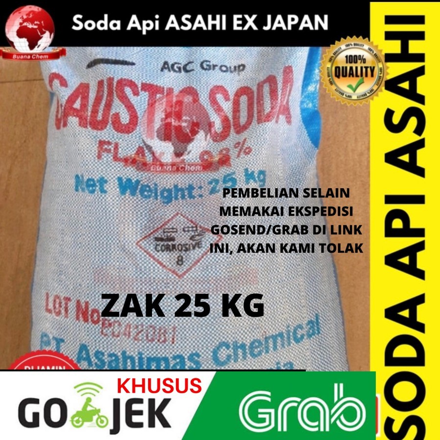 Jual Soda api 25 kg / Caustic Soda Flakes Asahi 25 kg | Shopee Indonesia