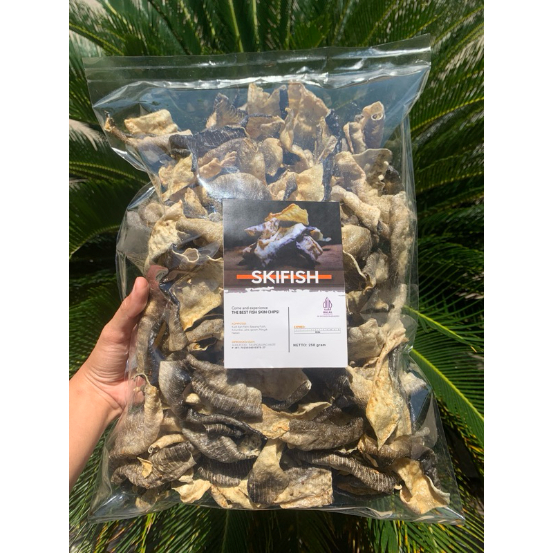 Jual Keripik Kulit Ikan Tanpa Tepung (250 gram) | Shopee Indonesia