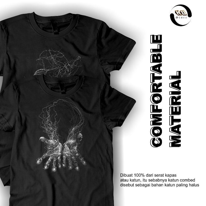 Jual Kaos Line Art 3D Kaos Pria Wanita Kren 100% Original Distro ...