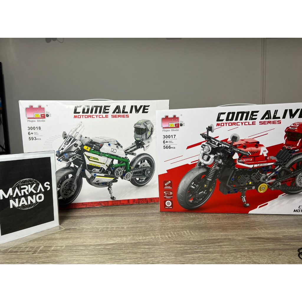 Jual COME ALIVE Series mainan balok susun Pingao Blocks Big 30017 30018 ...