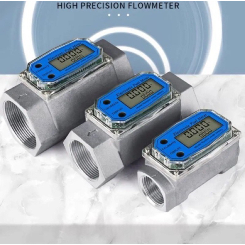 Jual Turbine Water Flow Meter 1" Digital 1 Inch Fuel Solar NPT WG1 Diesel | Shopee Indonesia