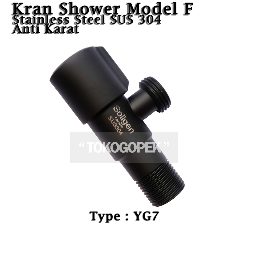 Jual SOLIGEN YG-7 Kran Shower F Stainless Steel SUS304 Hitam | Shopee ...