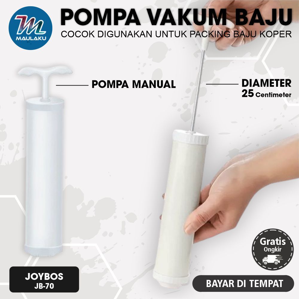 Jual Pompa Vakum Baju Manual Travel Vacuum Bag Hand Pump | Shopee Indonesia