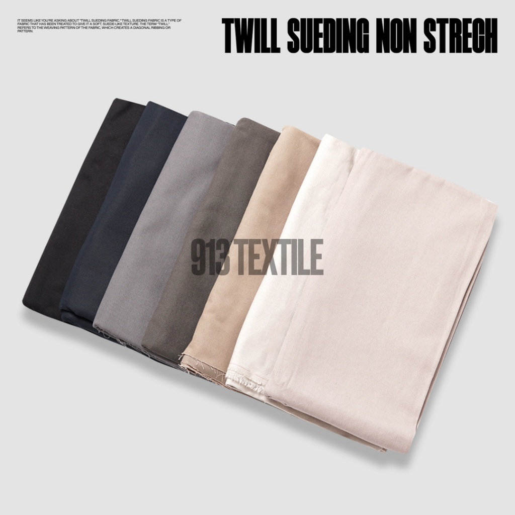 Jual Kain Katun Chino Twill Sweding 20/10 Non Stretch Tidak melar ...