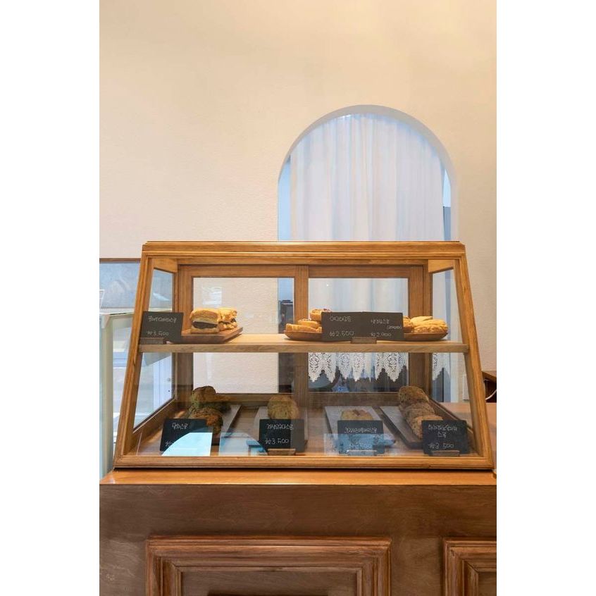 Jual ETALASE KUE / ETALASE CAKE / Etalase Kayu Jati Belanda / Etalase ...