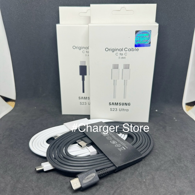 Jual Kabel Data Samsung Type C to Type C 1.8M ORIGINAL SUPER FAST ...