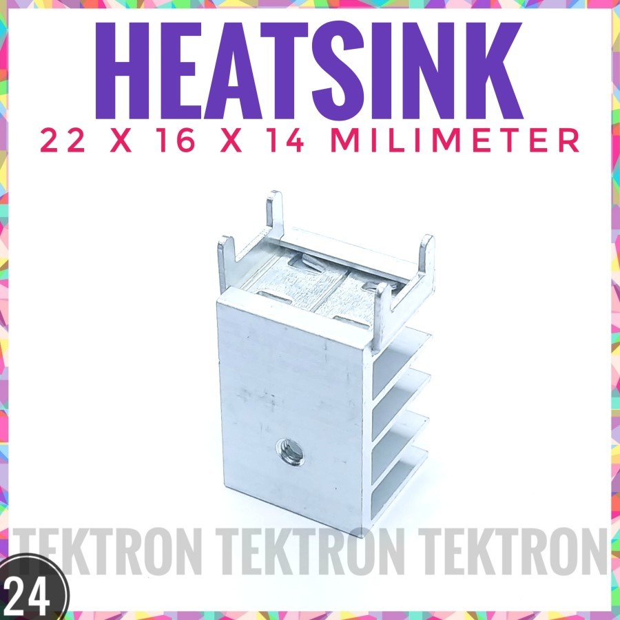 Jual HEATSINK TRANSISTOR TO220 PENDINGIN ALUMUNIUM TO-220 MOSFET TR IC ...