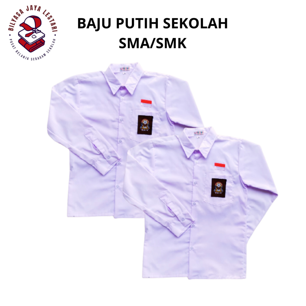 Jual Seragam Sekolah SMA SMK Baju Kemeja Hem Atasan Lengan Panjang ...