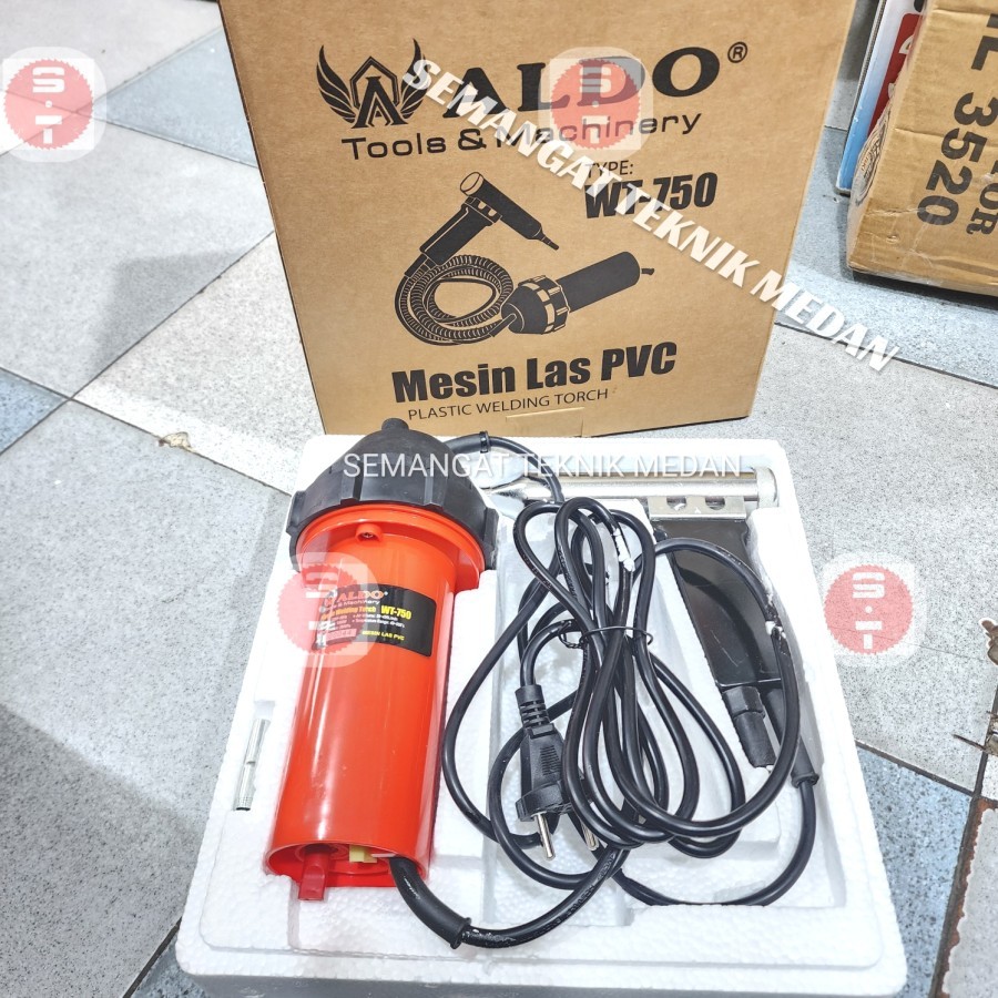 Jual WT-750 MESIN LAS PIPA PVC PLASTIC WELDING MACHINE TORCH SET ALDO ...